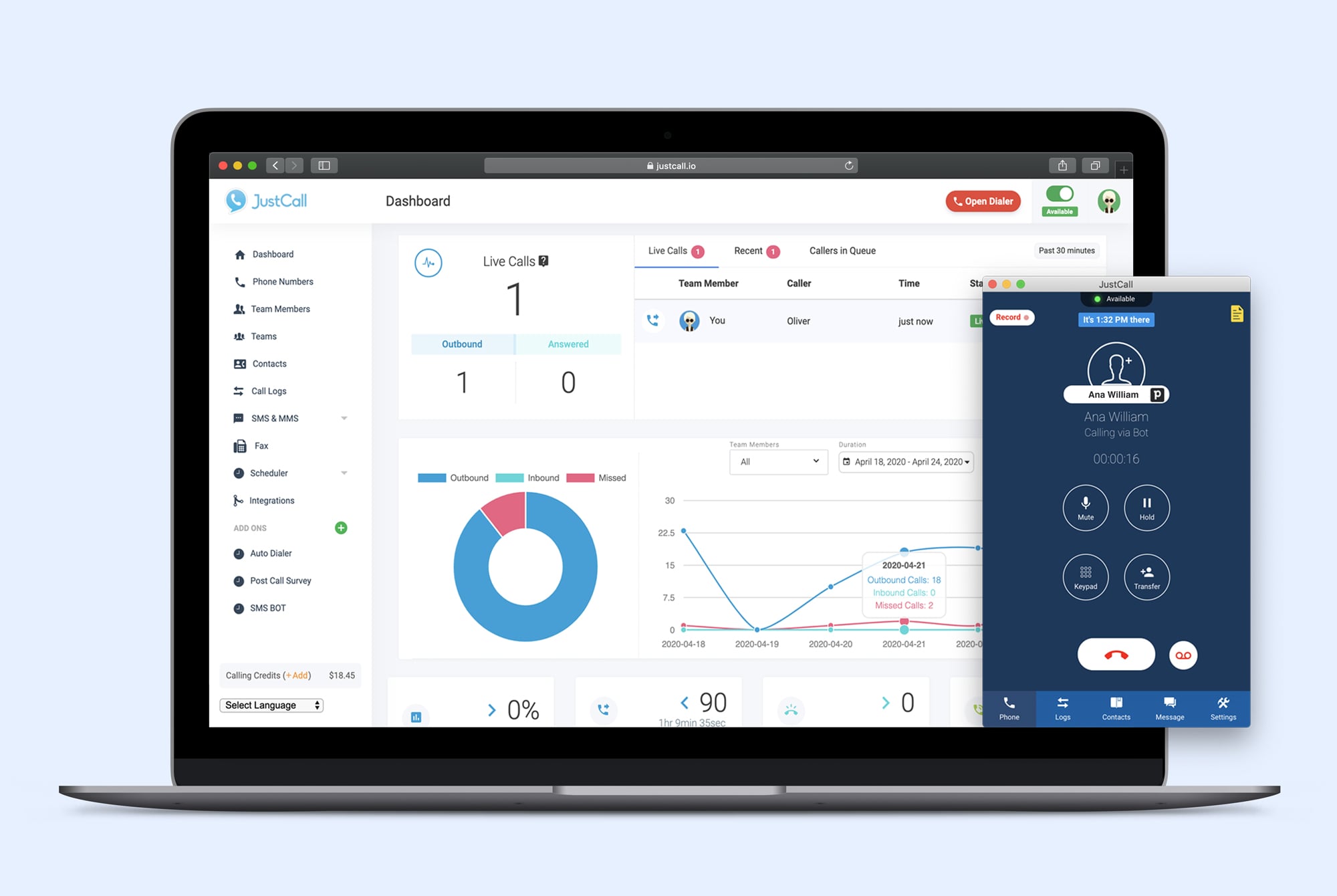 JustCall Desktop App JustCall